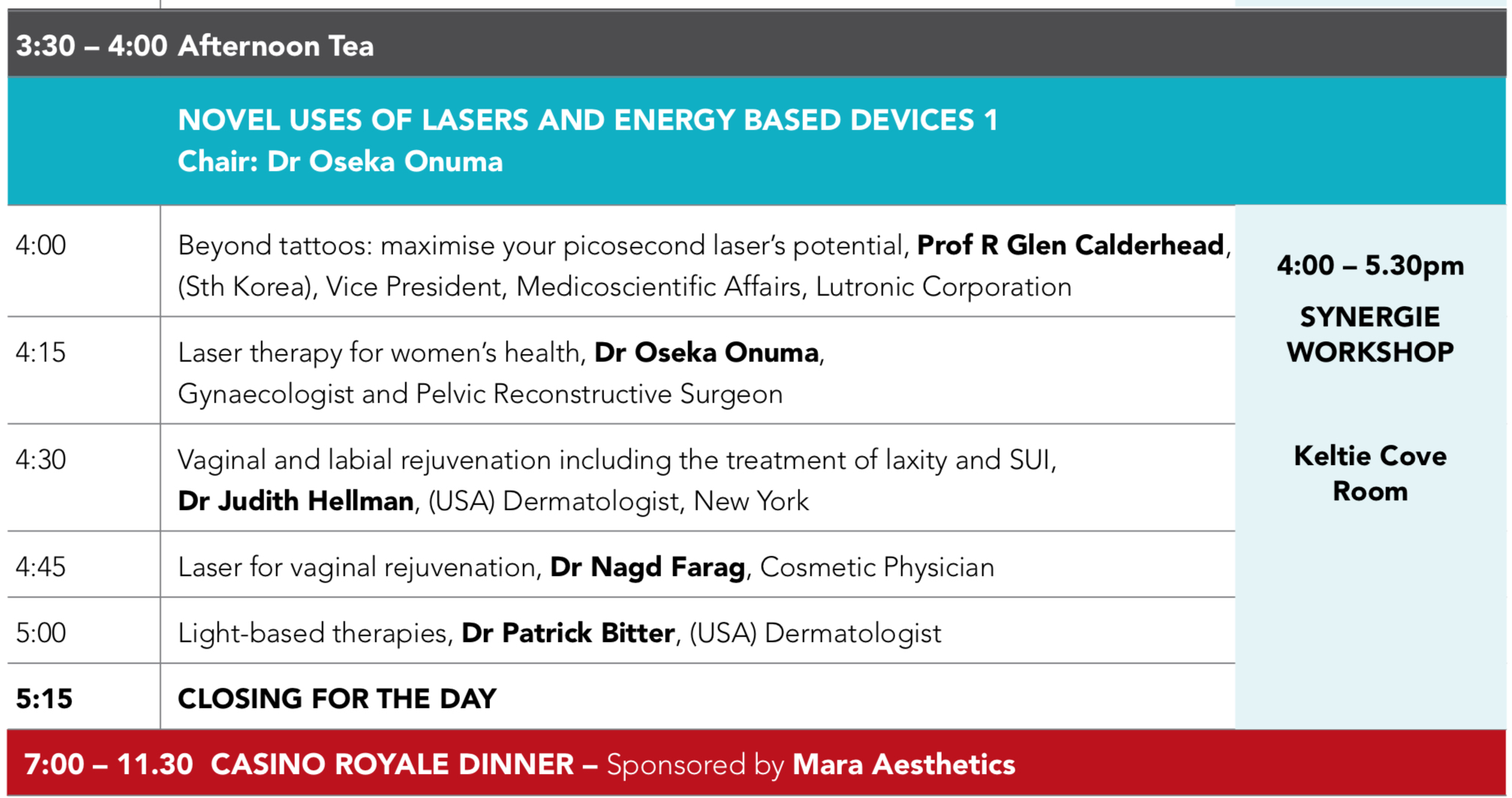 Laser vaginal treatment - Cosmedicon 2019 - Dr Oseka Onuma